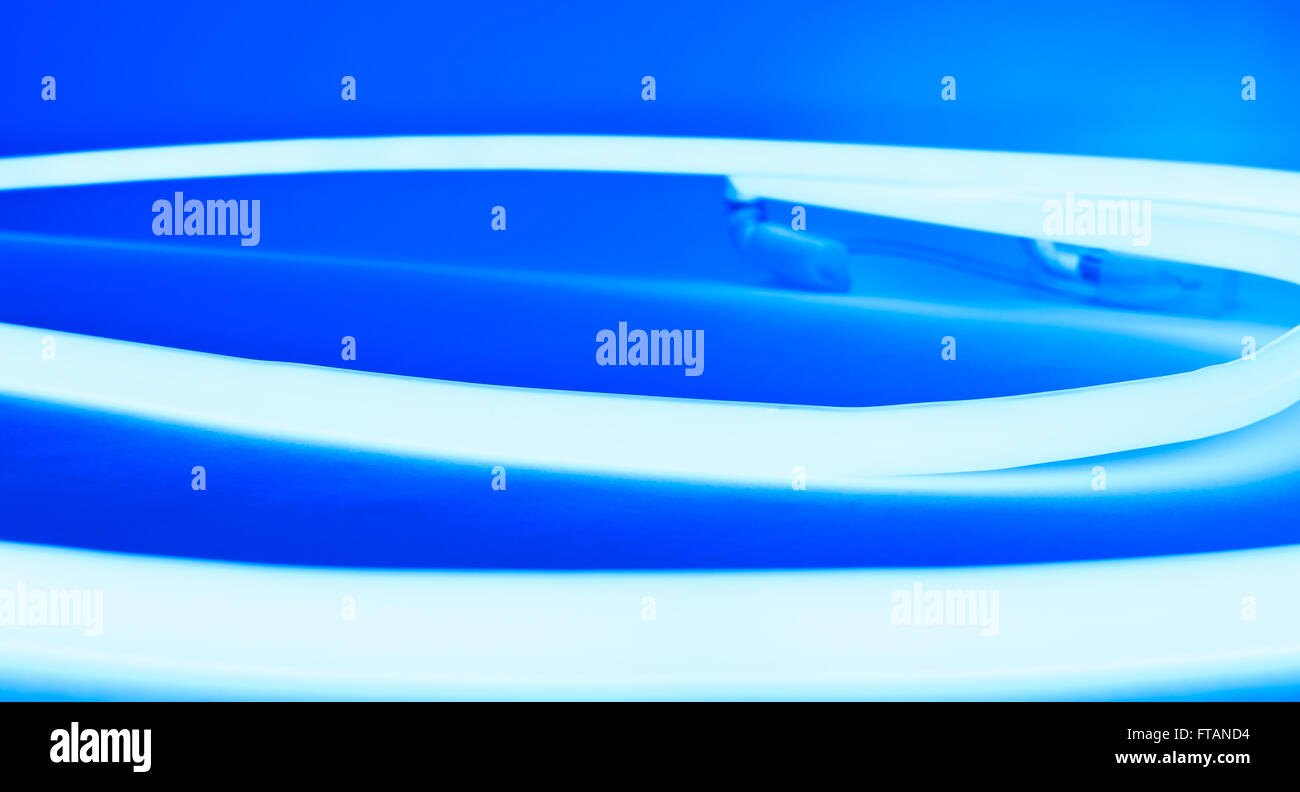 Neon blue light concept Stock Photo - Alamy