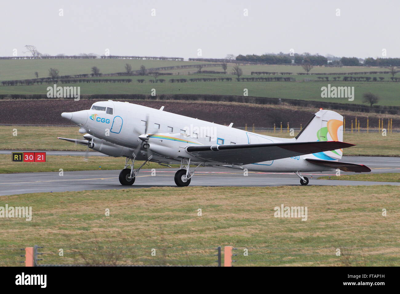 C-GGSU, a Basler BT-67 (a converted Douglas DC-3/C-47) operated by CGG ...