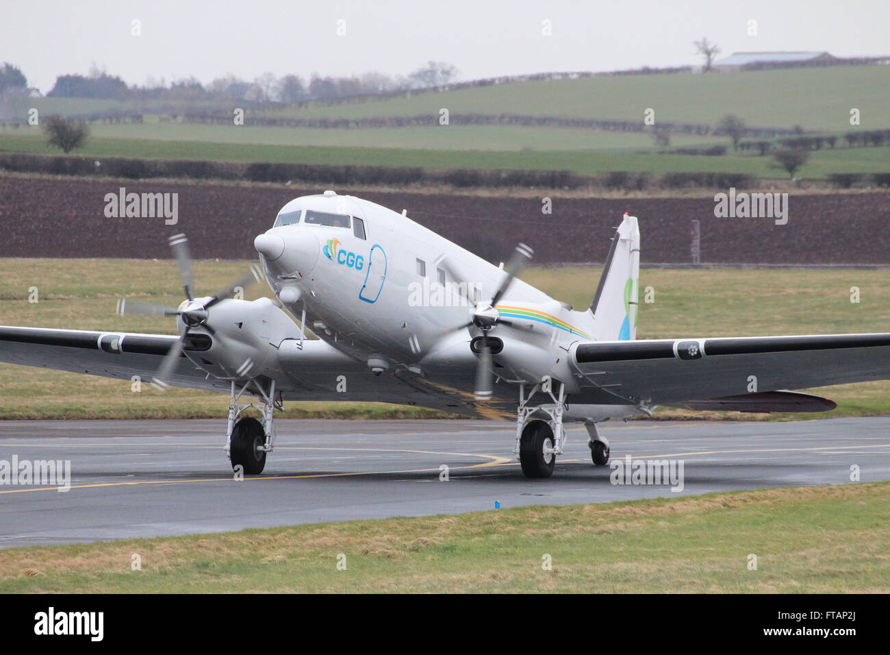 C-GGSU, a Basler BT-67 (a converted Douglas DC-3/C-47) operated by CGG ...