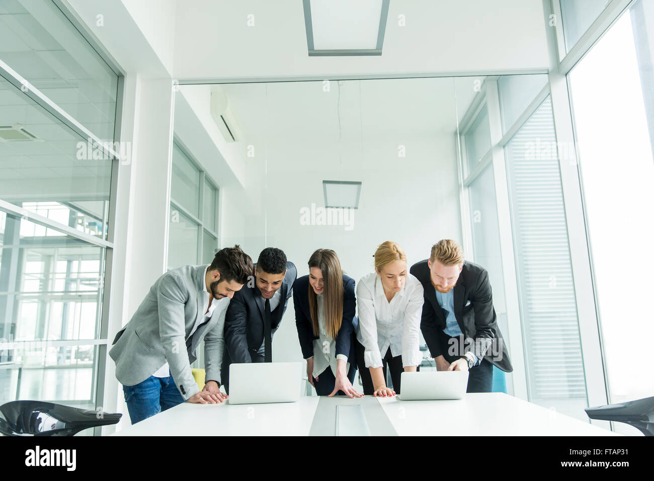 Business people having a meeting in the office Stock Photo - Alamy
