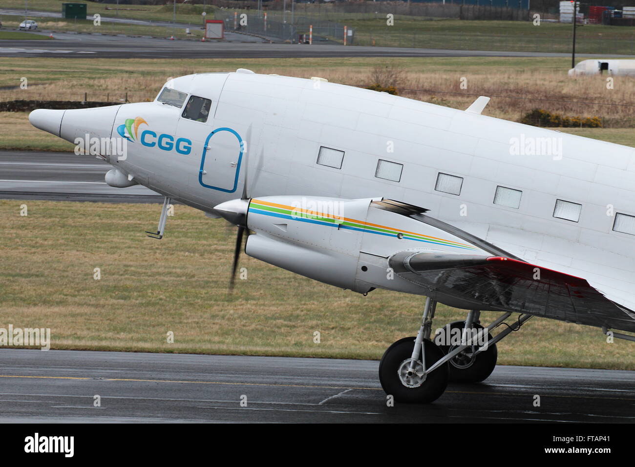 C-GGSU, a Basler BT-67 (a converted Douglas DC-3/C-47) operated by CGG ...