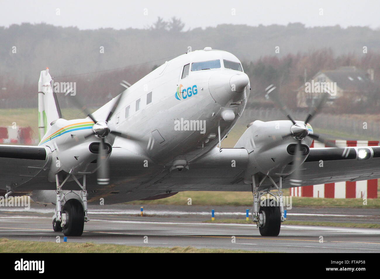 C-GGSU, a Basler BT-67 (a converted Douglas DC-3/C-47) operated by CGG ...