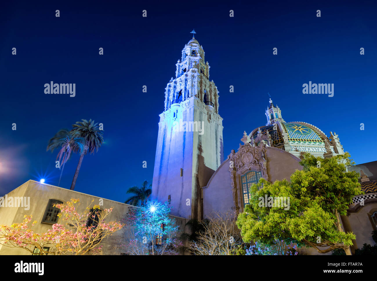 California Tower and Dome. Balboa Park, San Diego, California Stock ...