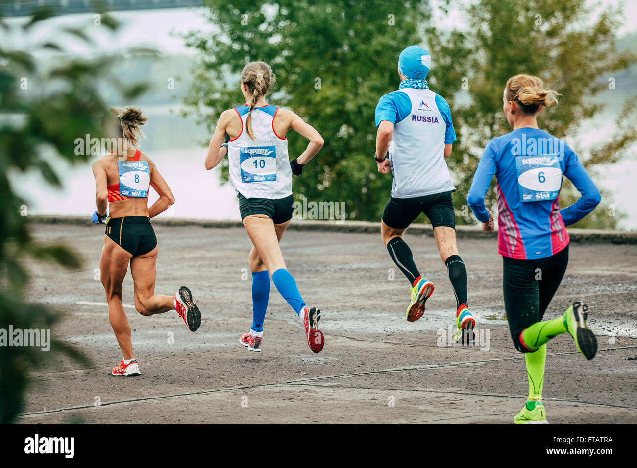 Female runner river hi-res stock photography and images - Alamy