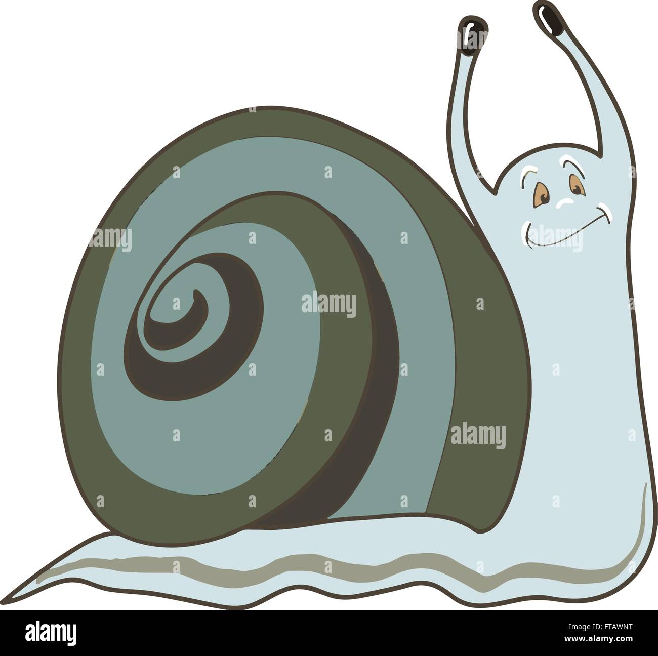 Funny snail, vector Stock Vector Image & Art - Alamy