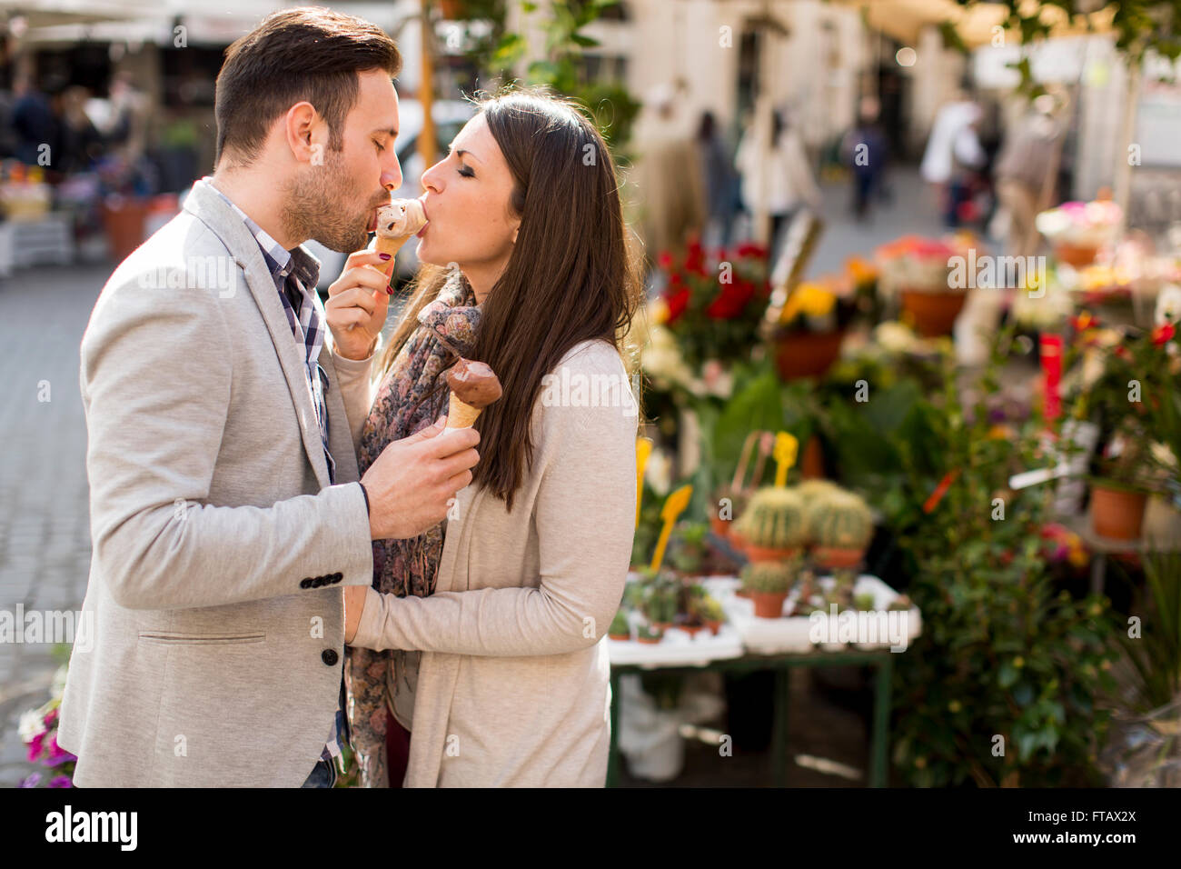Having ice cream hi-res stock photography and images - Alamy