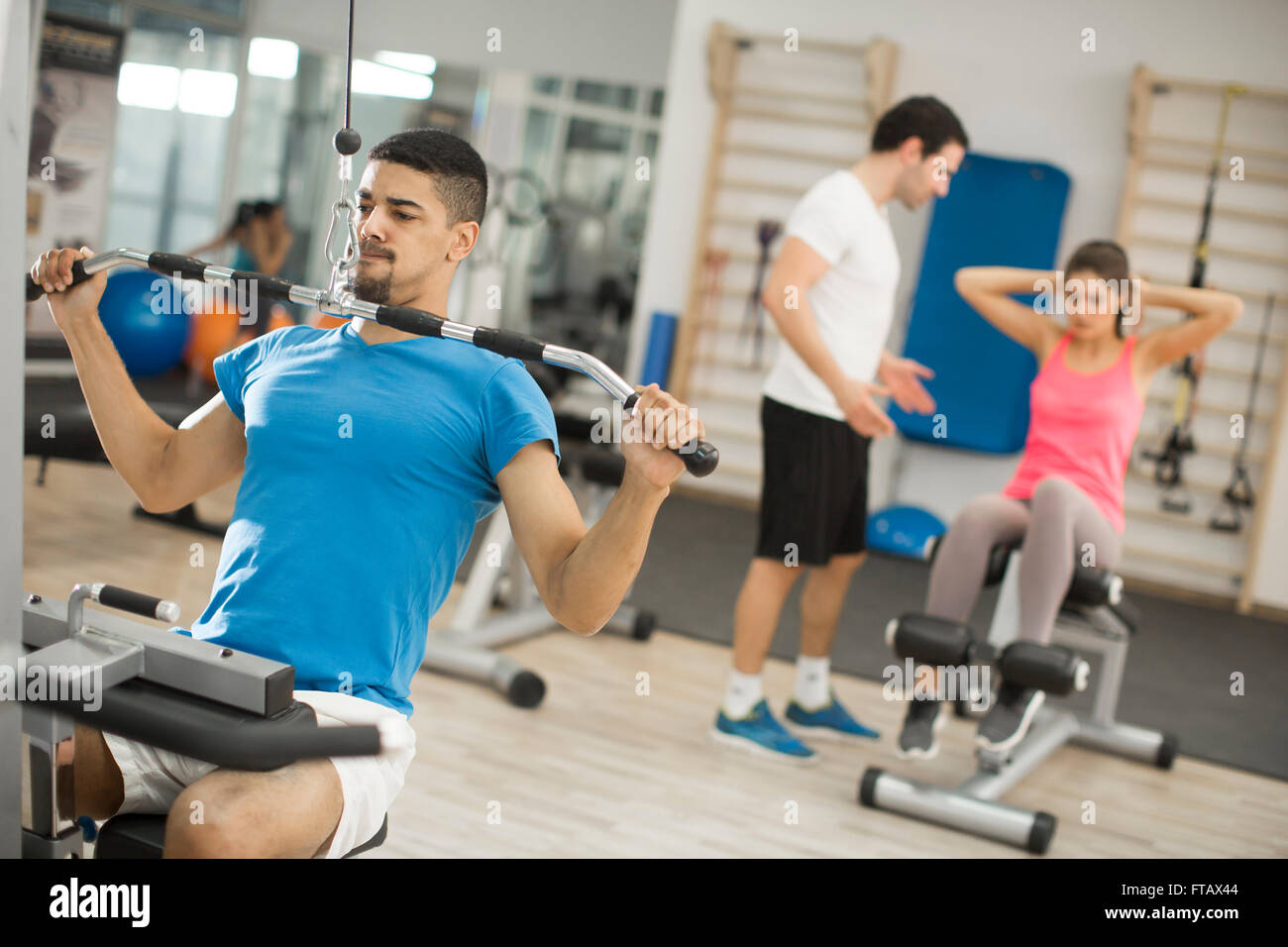 Young handsome man training hi-res stock photography and images - Alamy