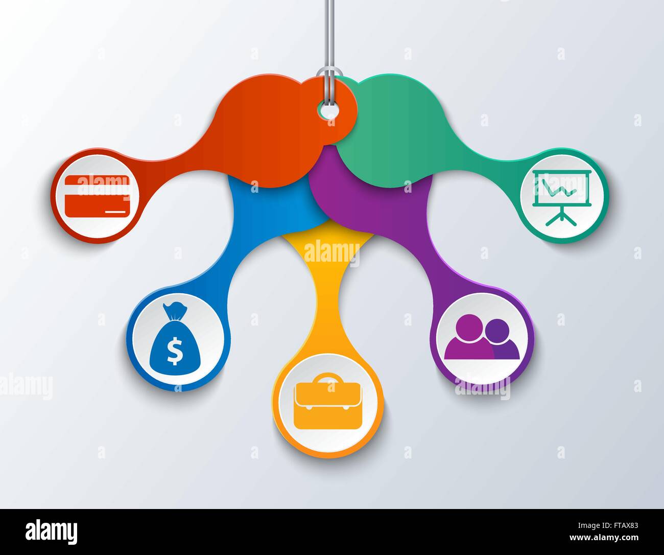 Teamwork social infographic, diagram, presentation Stock Vector Image ...