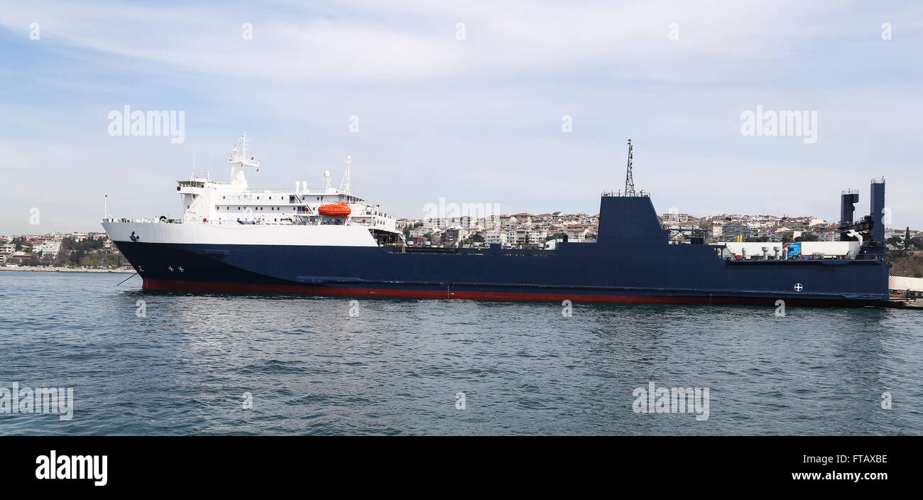 Roro Ship is loading in a Port Stock Photo - Alamy