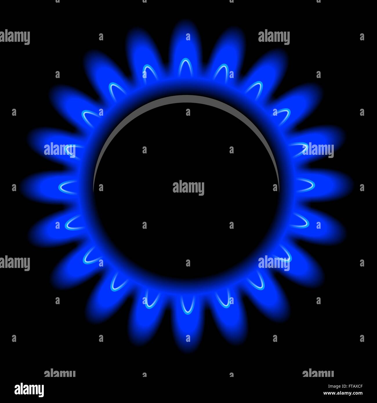 Flame methane gas black Stock Vector Images - Alamy