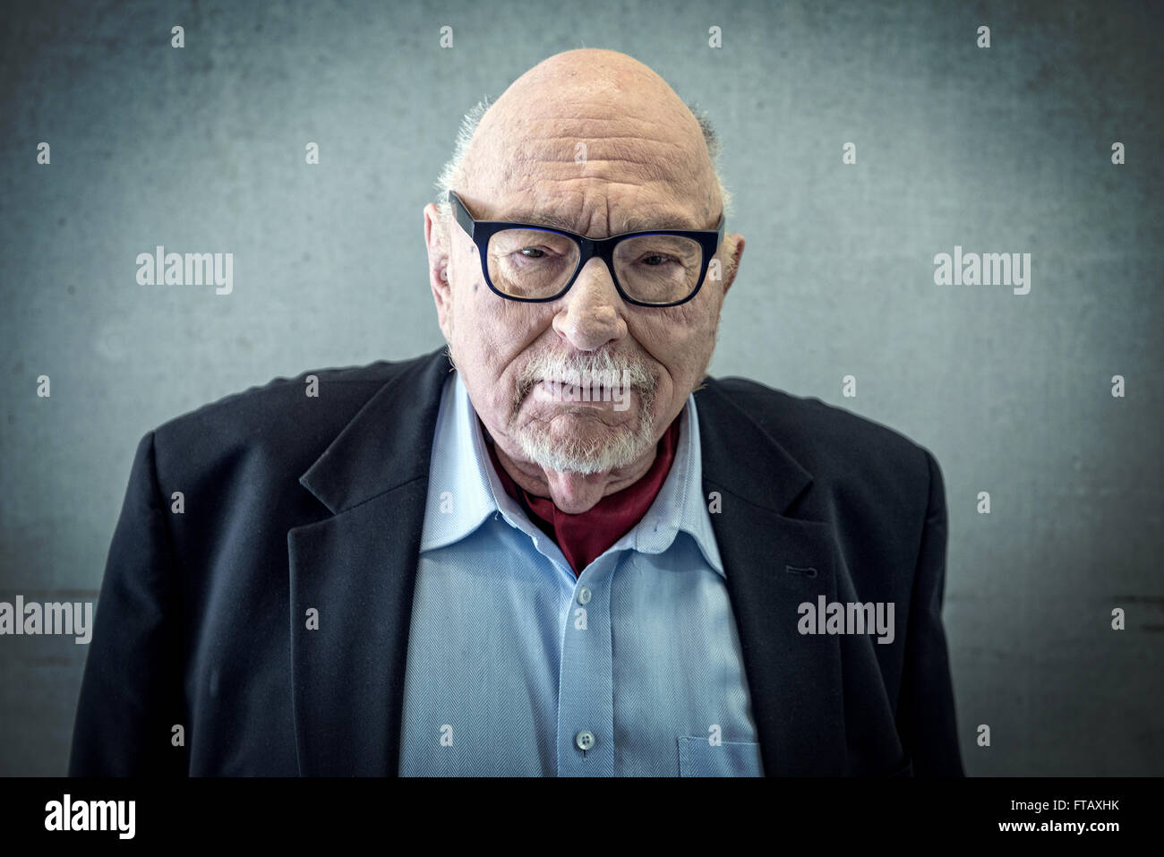 portrait of a polish film director and screenwriter Jerzy Hoffman Stock ...