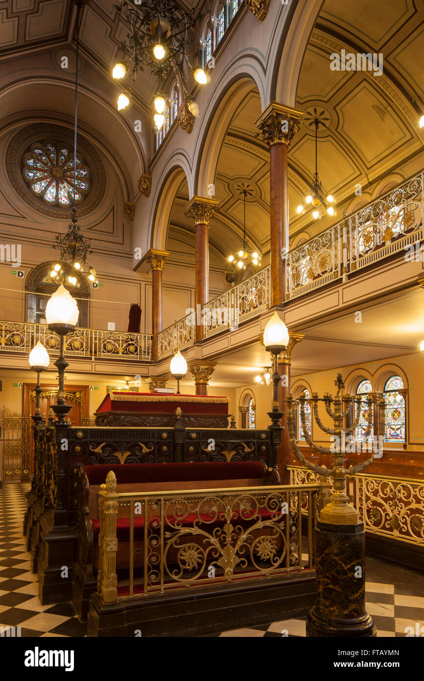 Interior of the historic synagogue on Middle Street in Brighton ...