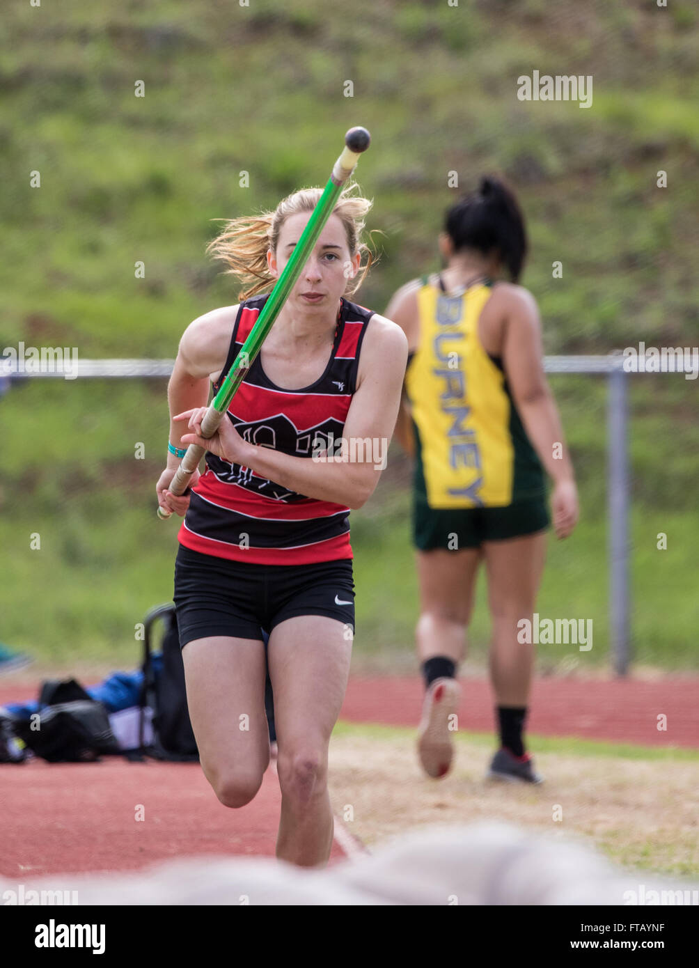 Track and field action in Redding, California Stock Photo - Alamy