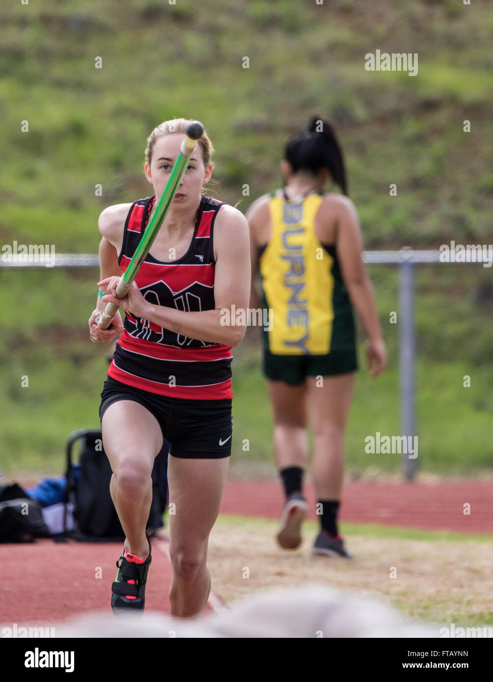 Track and field action in Redding, California Stock Photo - Alamy