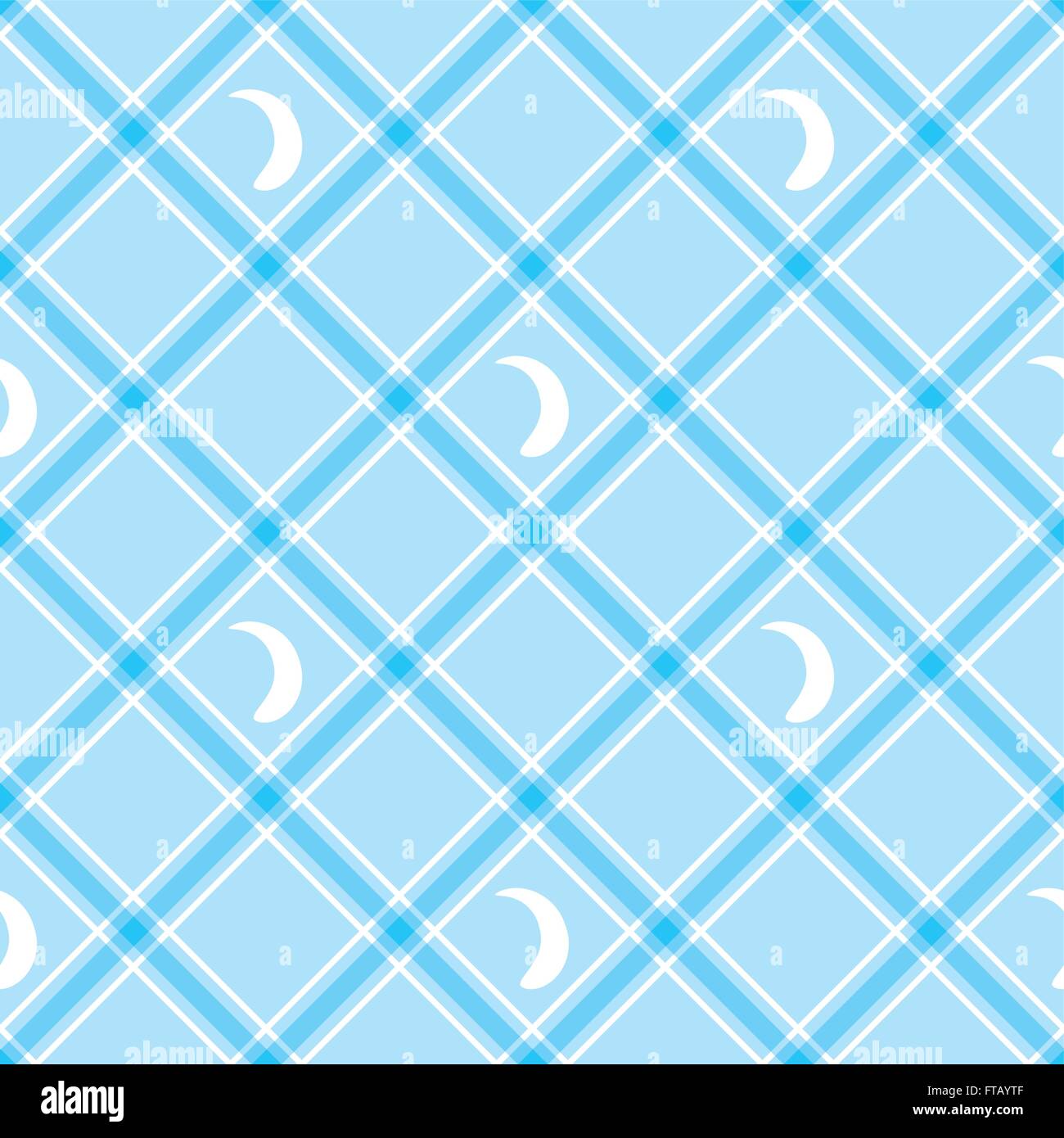 Seamless vector wallpaper. Blue checkered background. Tablecloth Stock ...