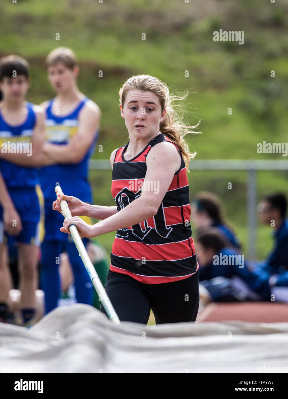 Track and field action in Redding, California Stock Photo - Alamy