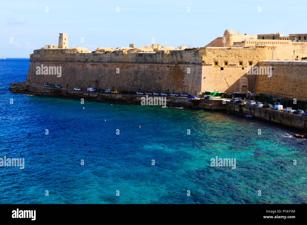 Walls of Fort St Elmo, Valletta, Malta Stock Photo - Alamy