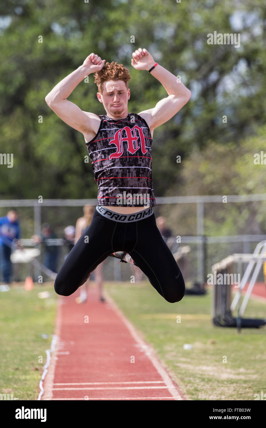Men's long jump at the Burt Williams Track and Field Classic. City of ...