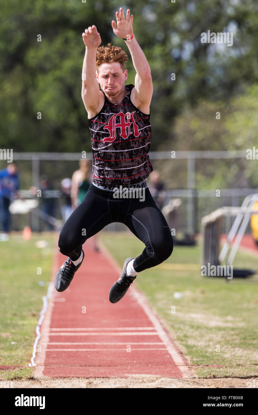 Men's long jump at the Burt Williams Track and Field Classic. City of ...