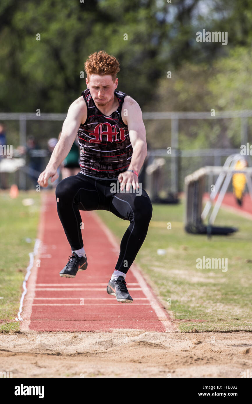 Men's long jump at the Burt Williams Track and Field Classic. City of ...
