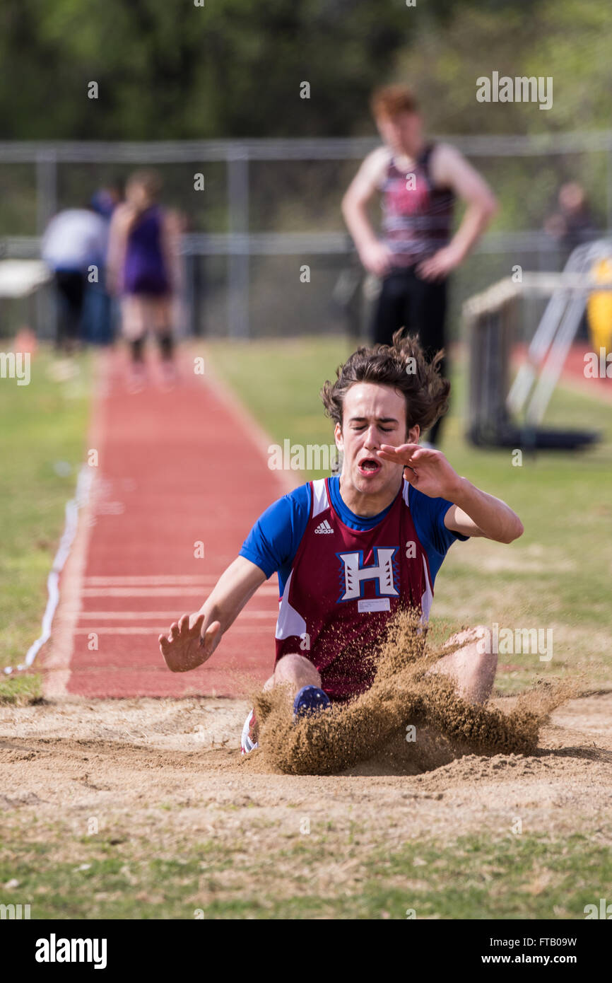 Men's long jump at the Burt Williams Track and Field Classic. City of ...