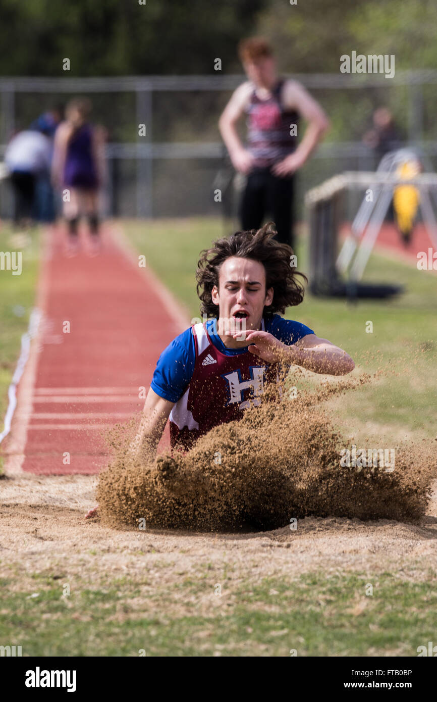 Men's long jump at the Burt Williams Track and Field Classic. City of ...