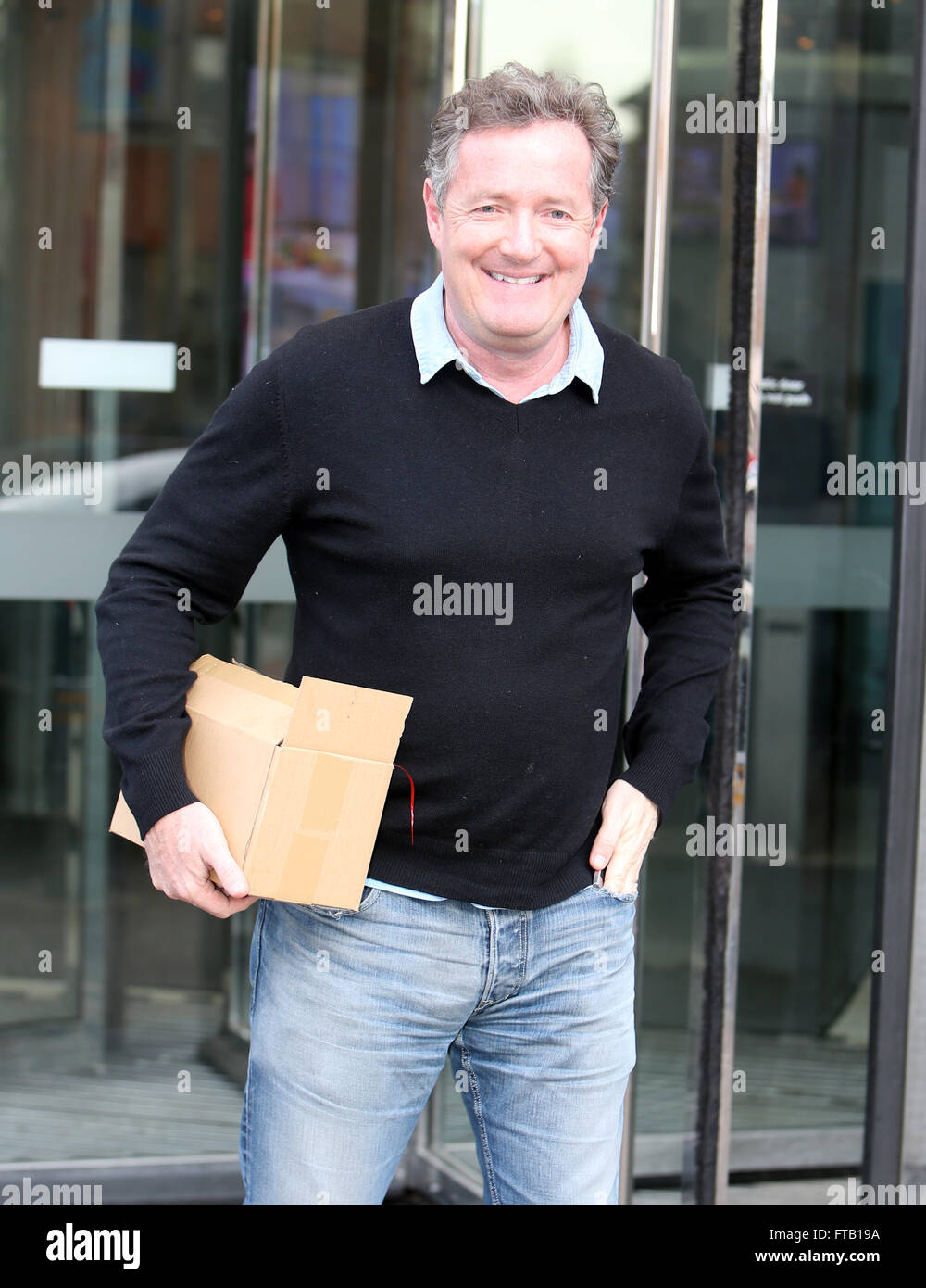 Piers Morgan outside ITV Studios Featuring: Piers Morgan Where: London ...