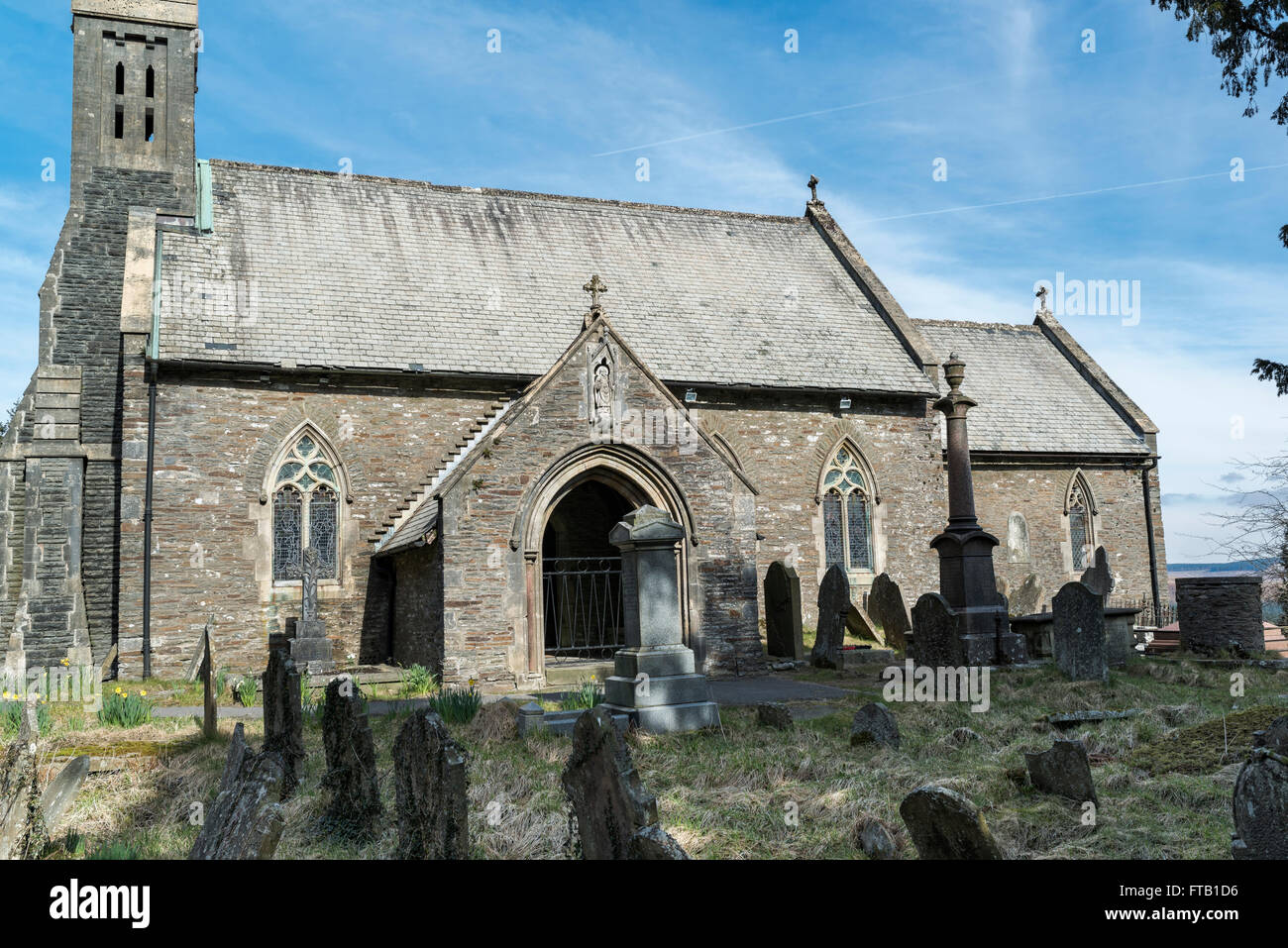 St Gwynno's Church, Llanwonno. One a thriving community, the village ...