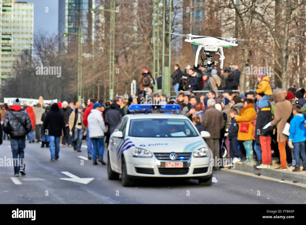 Drone surveillance, over crowd hi-res stock photography and images - Alamy
