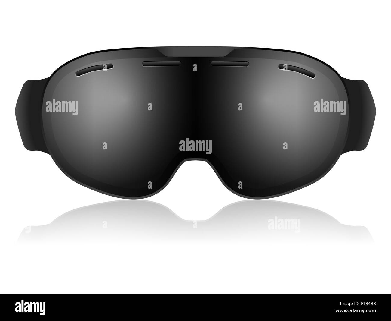 Ski goggles on a white background Stock Photo - Alamy