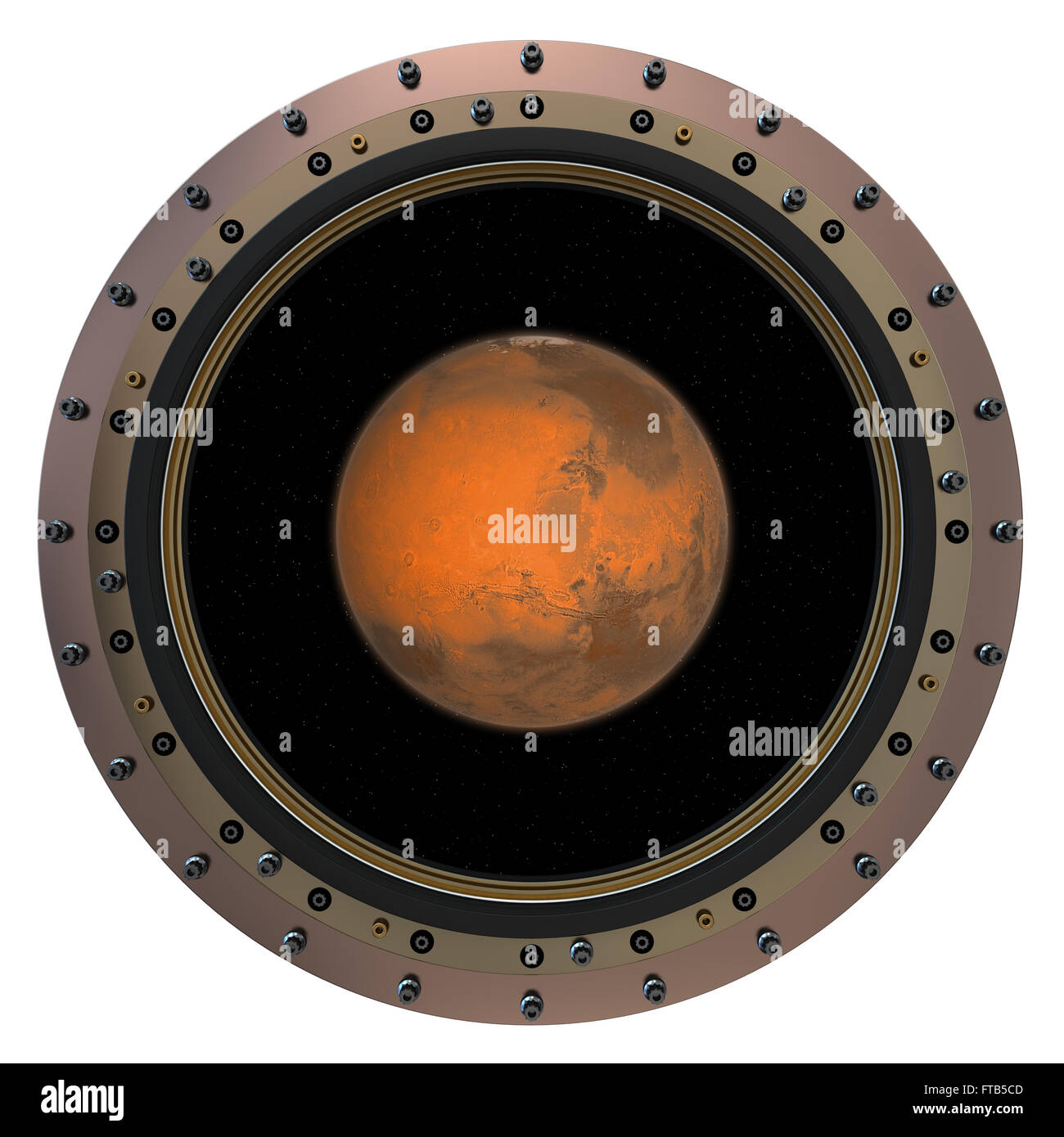 Earth and mars in space Cut Out Stock Images & Pictures - Alamy