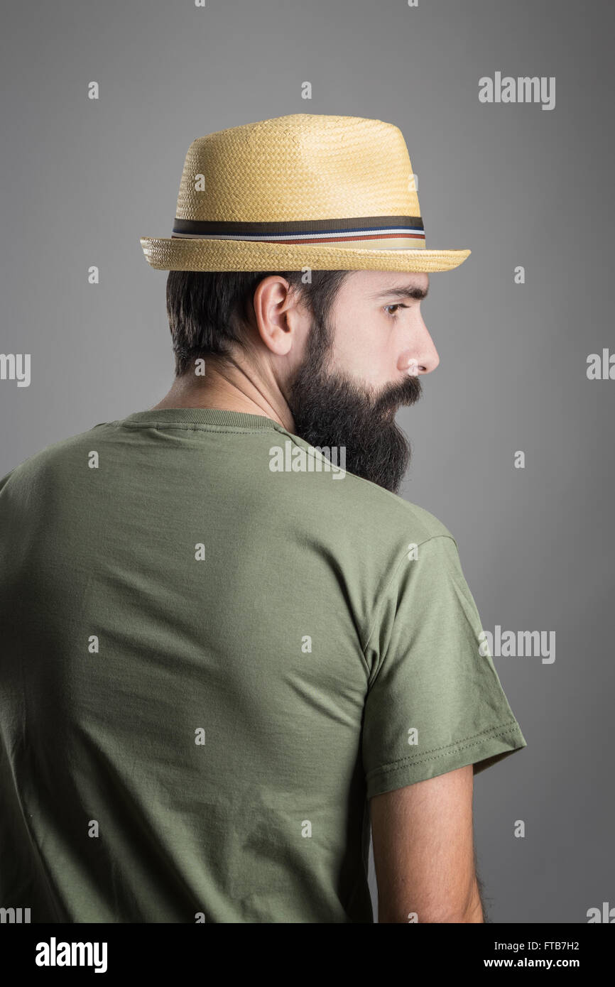 Old man rear profile hi-res stock photography and images - Alamy