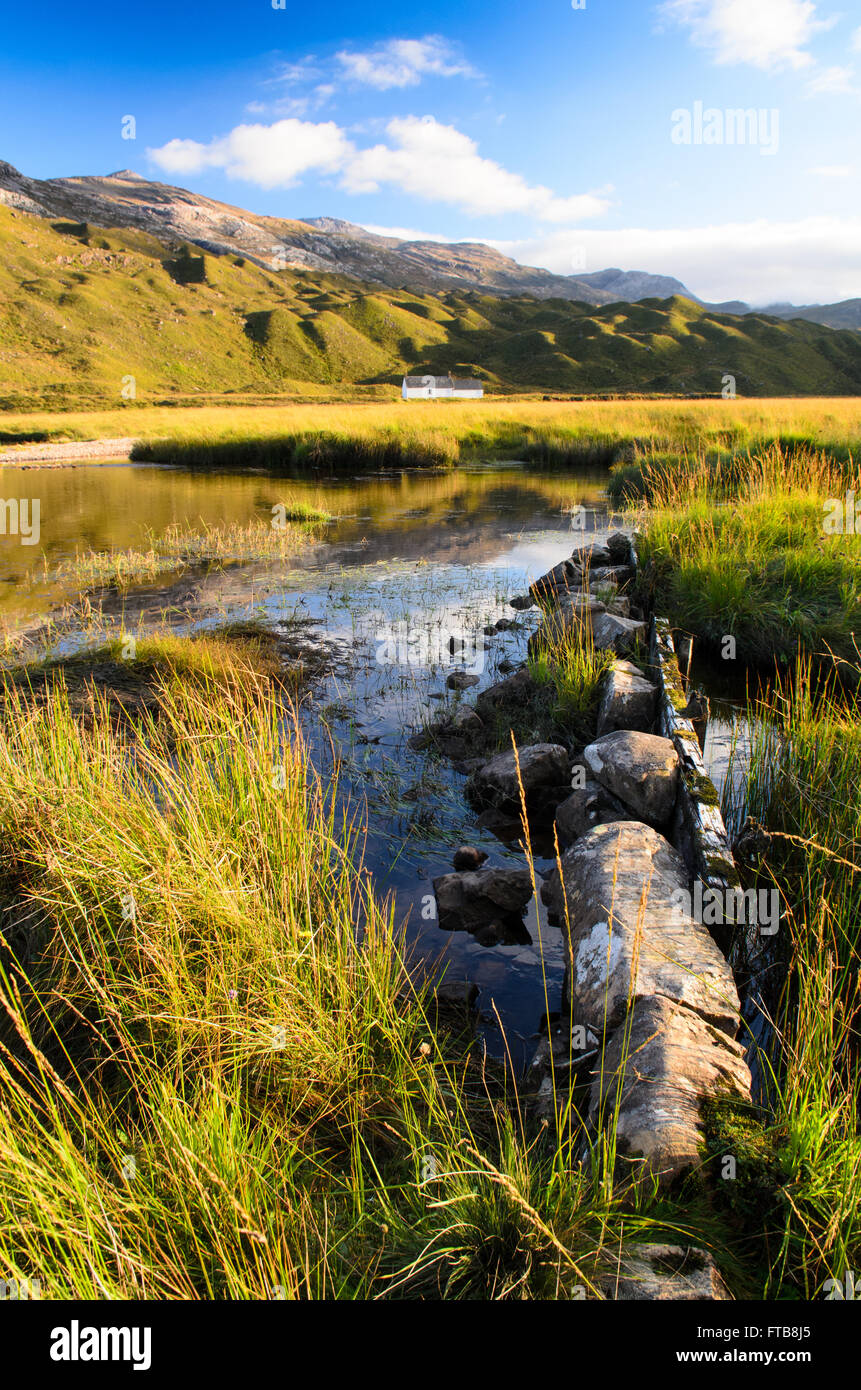 The mountain landscape of Glen Torridon and the Torridon Hills in ...