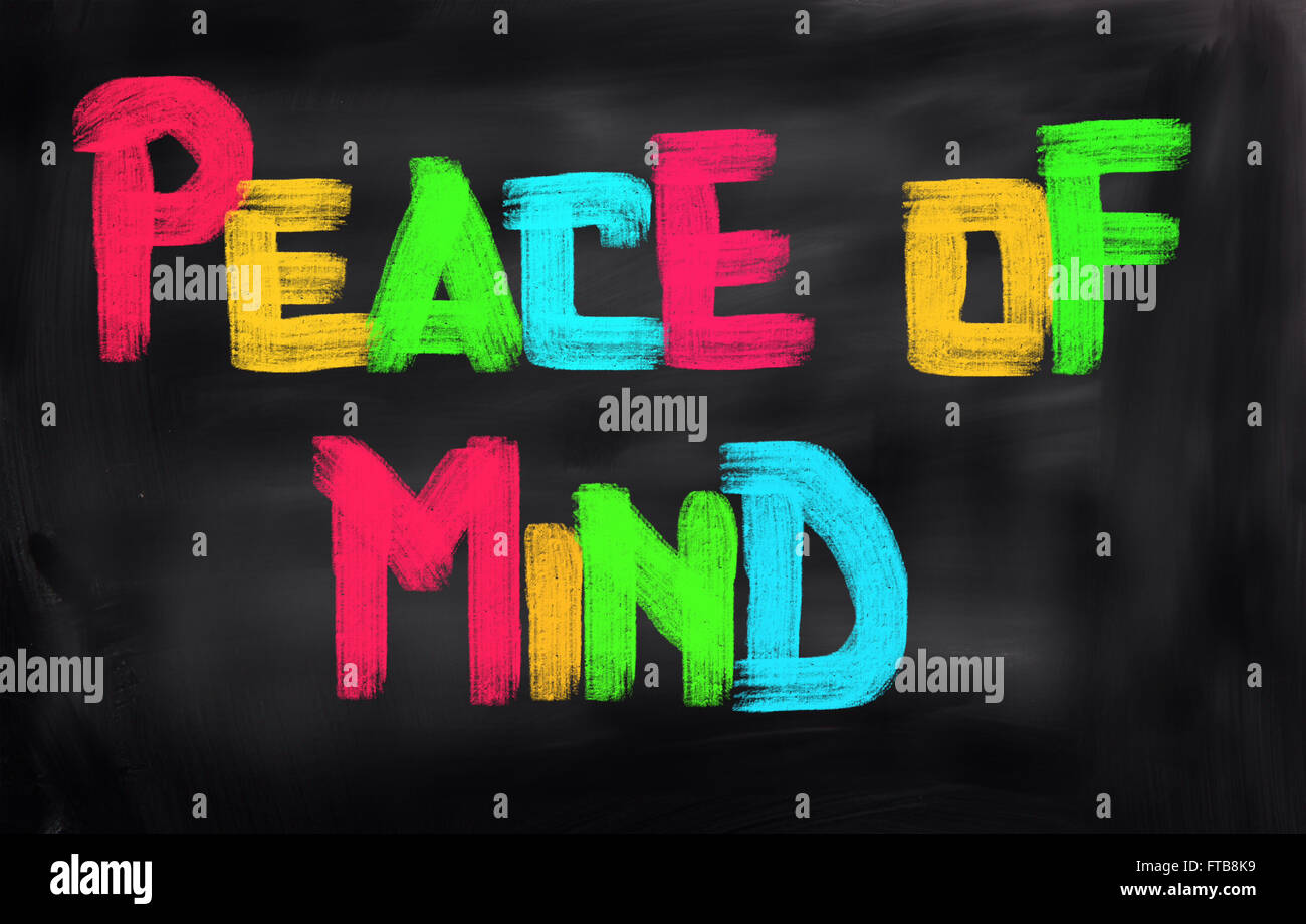 Peace Of Mind Concept Stock Photo - Alamy