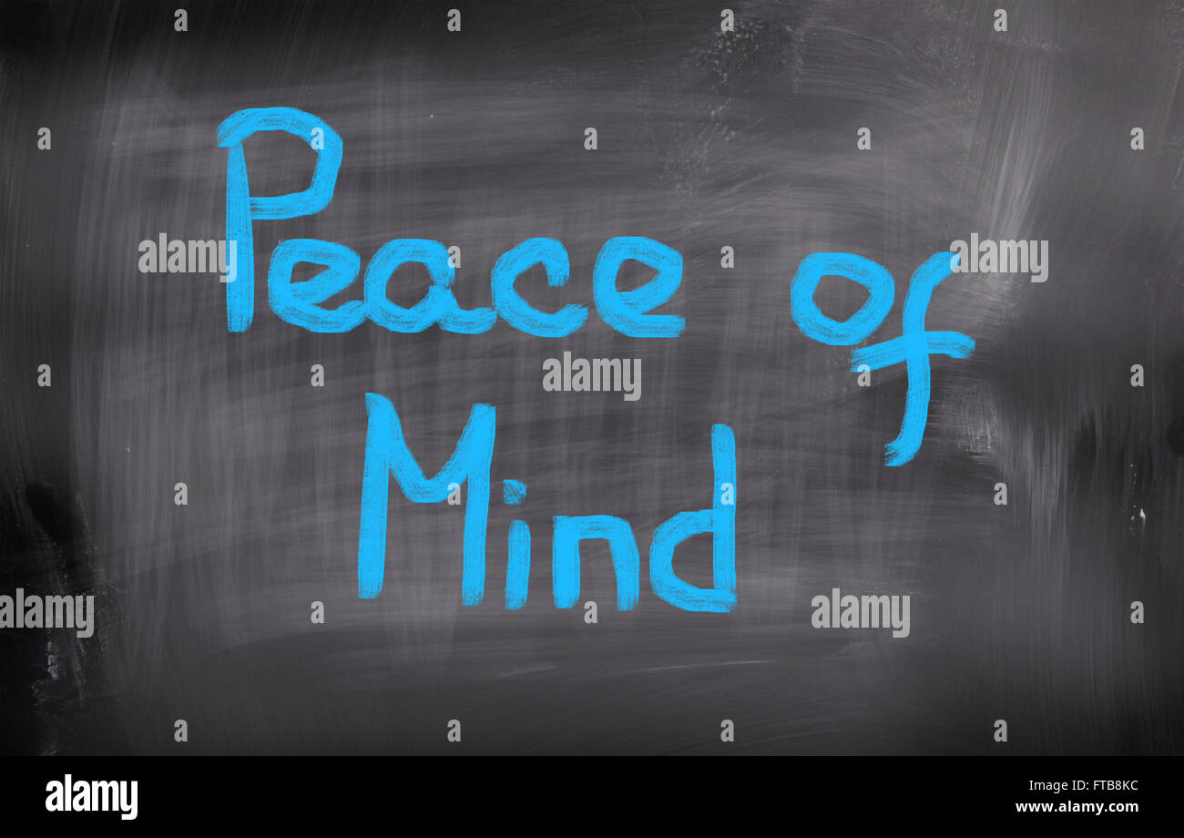 Peace Of Mind Concept Stock Photo - Alamy