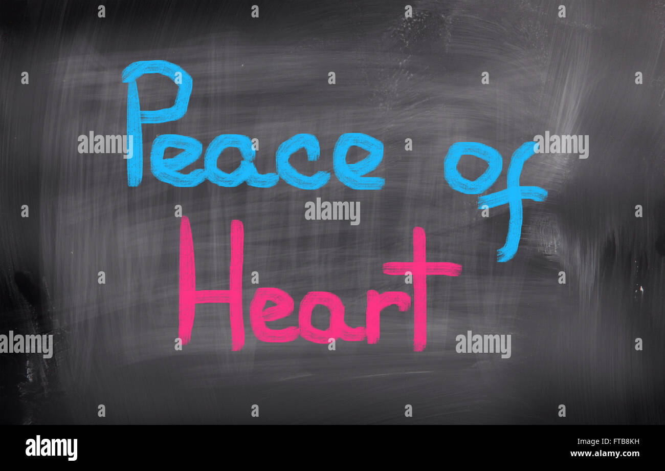 Peace Of Heart Concept Stock Photo - Alamy