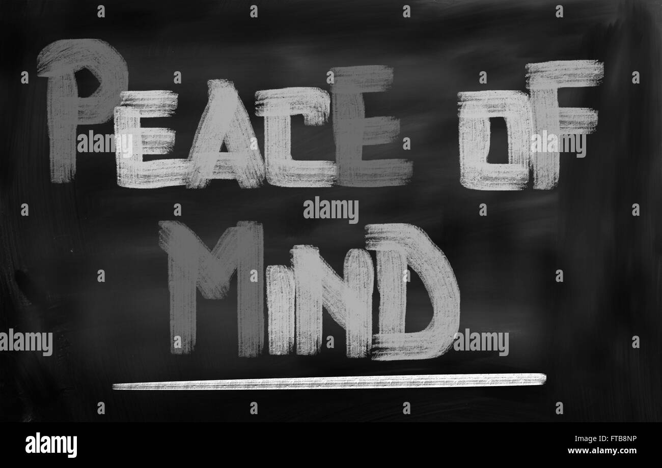 Peace Of Mind Concept Stock Photo - Alamy