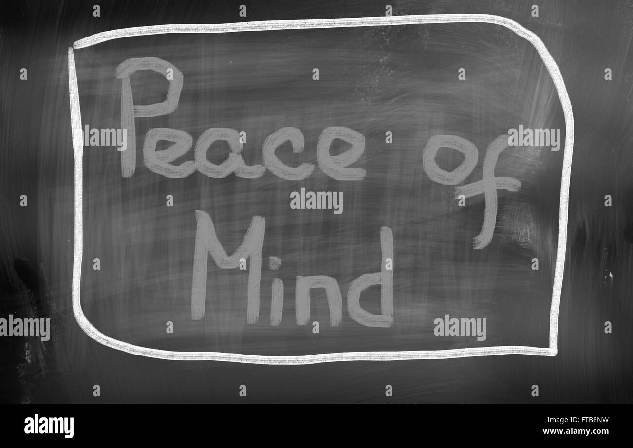 Peace Of Mind Concept Stock Photo - Alamy