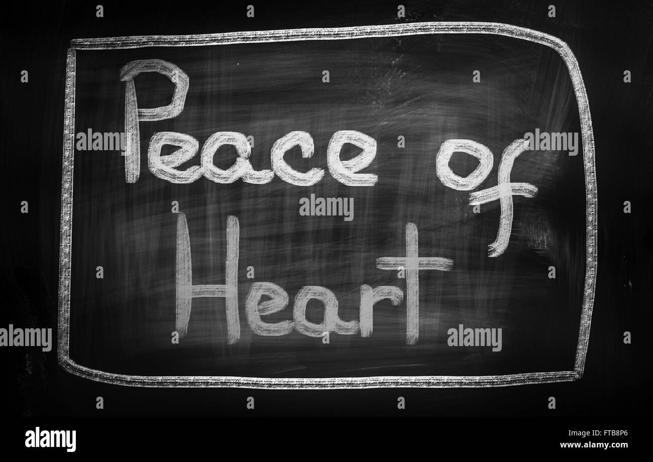 Peace Of Heart Concept Stock Photo - Alamy