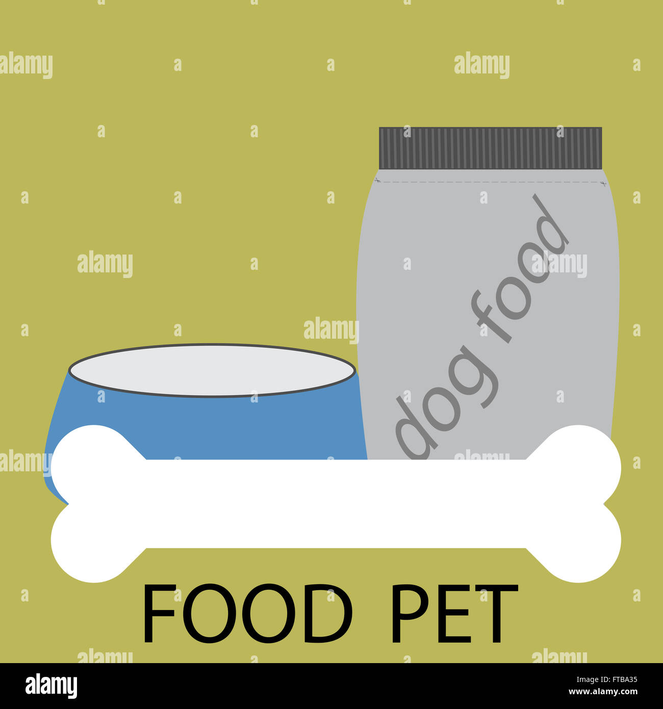 Feed pet icon design. Animal feed, eating feet, food for dog or cat ...