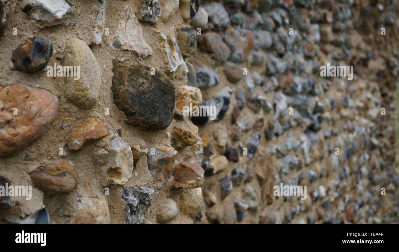 The archaeological ruins of Tilty Abbey near Stansted, Essex, UK Stock ...