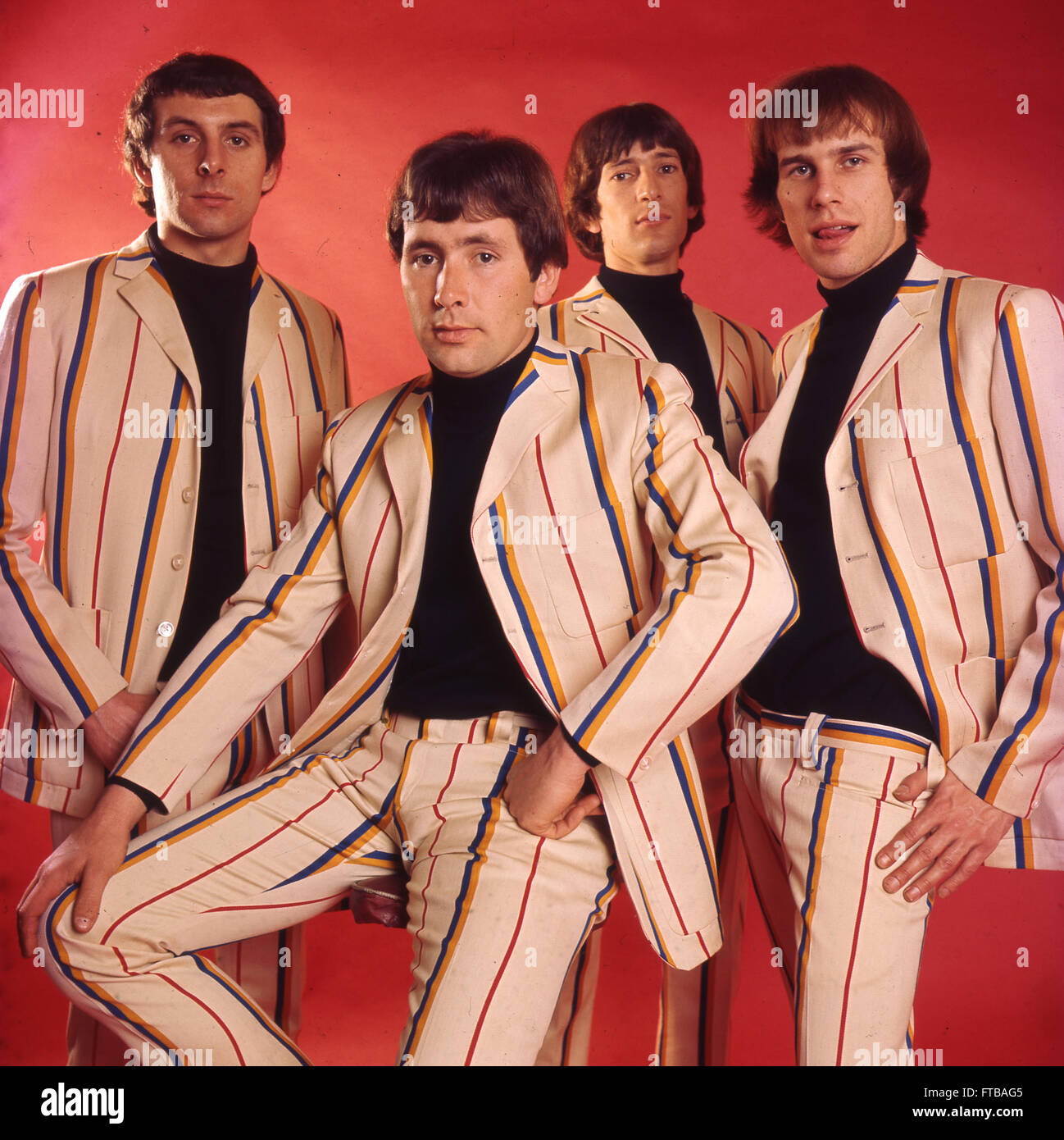 THE TROGGS UK pop group in 1966. From left: Pete Staples, Reg Presley ...