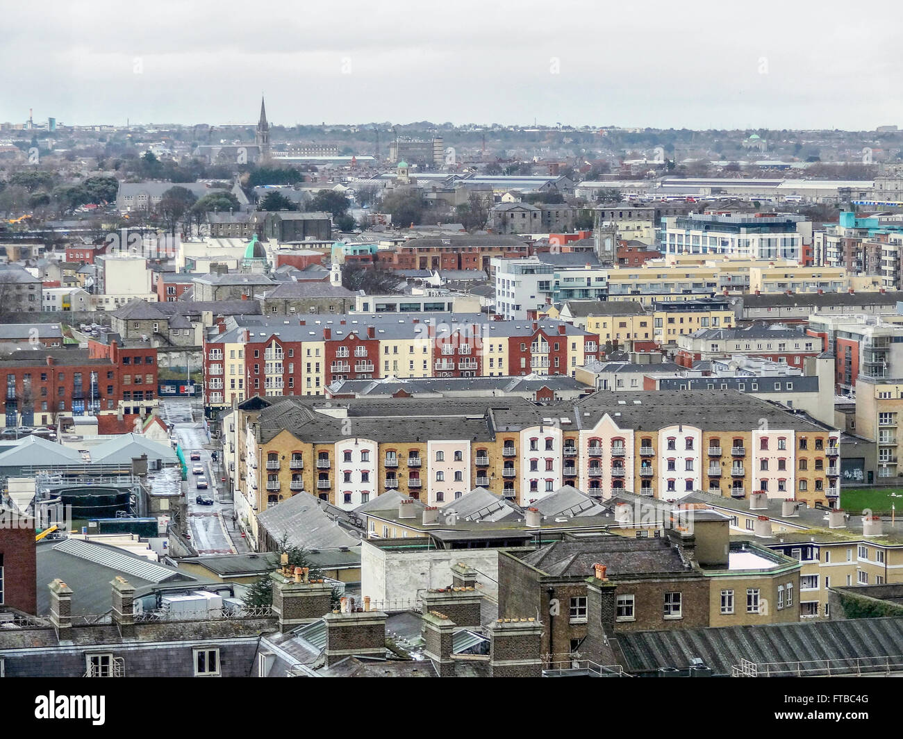 high angle view of Dublin, the capital city of Ireland Stock Photo - Alamy