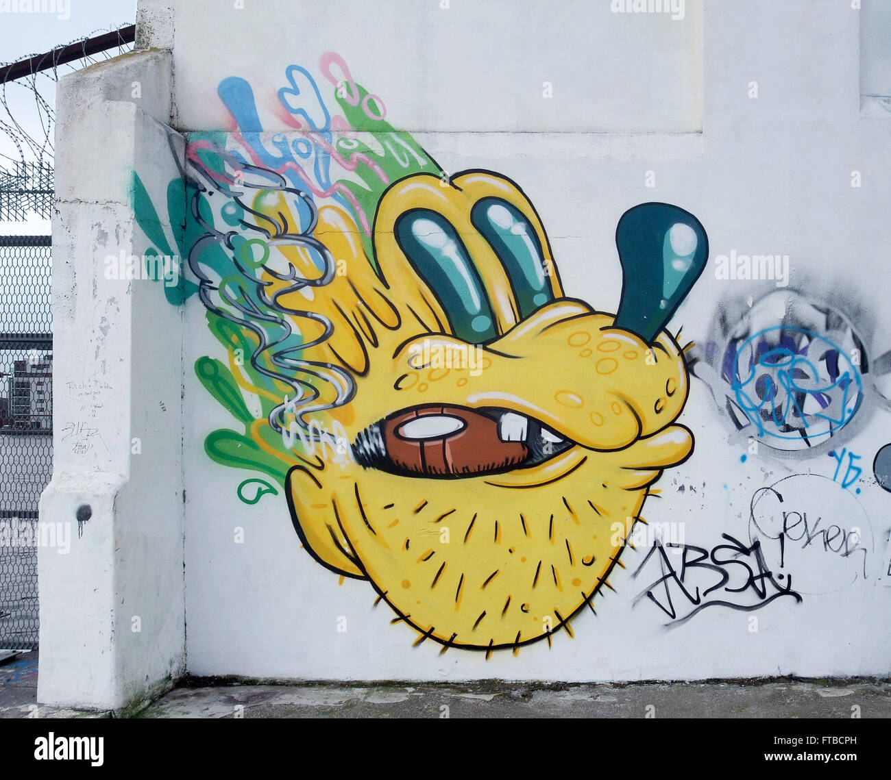 Graffiti seen painted in hi-res stock photography and images - Alamy