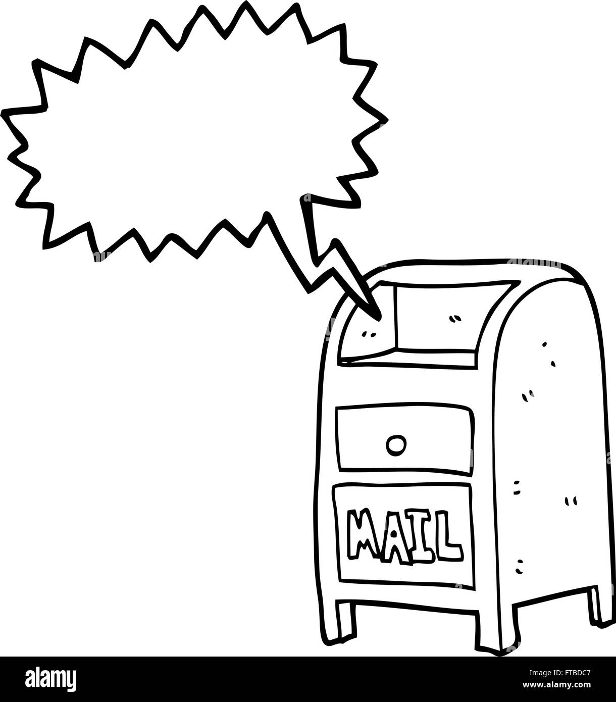 Freehand drawn cartoon post box hi-res stock photography and images - Alamy