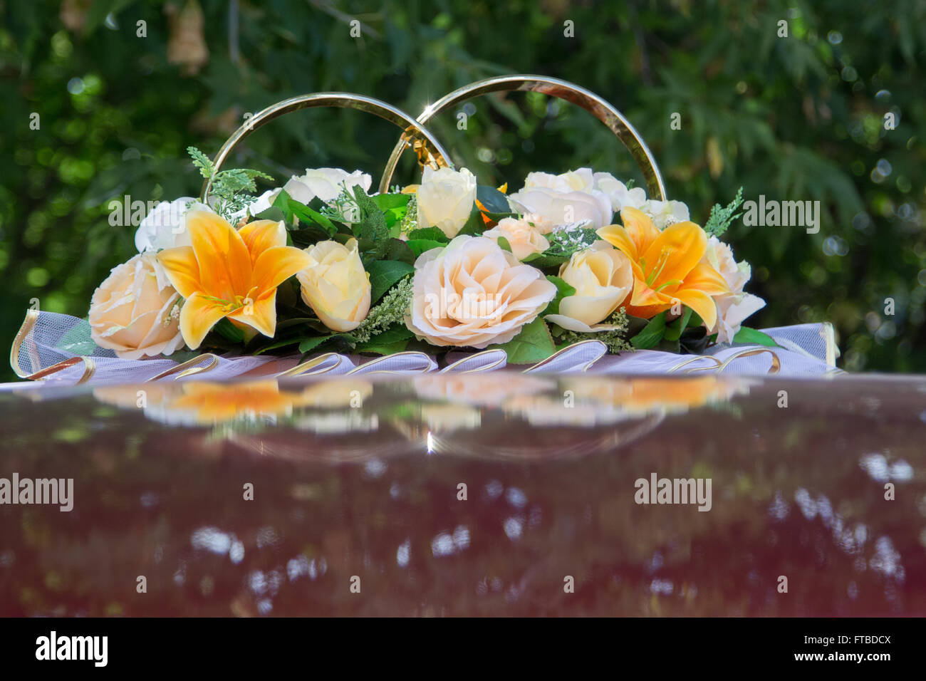 Car with flowers on hi-res stock photography and images - Alamy