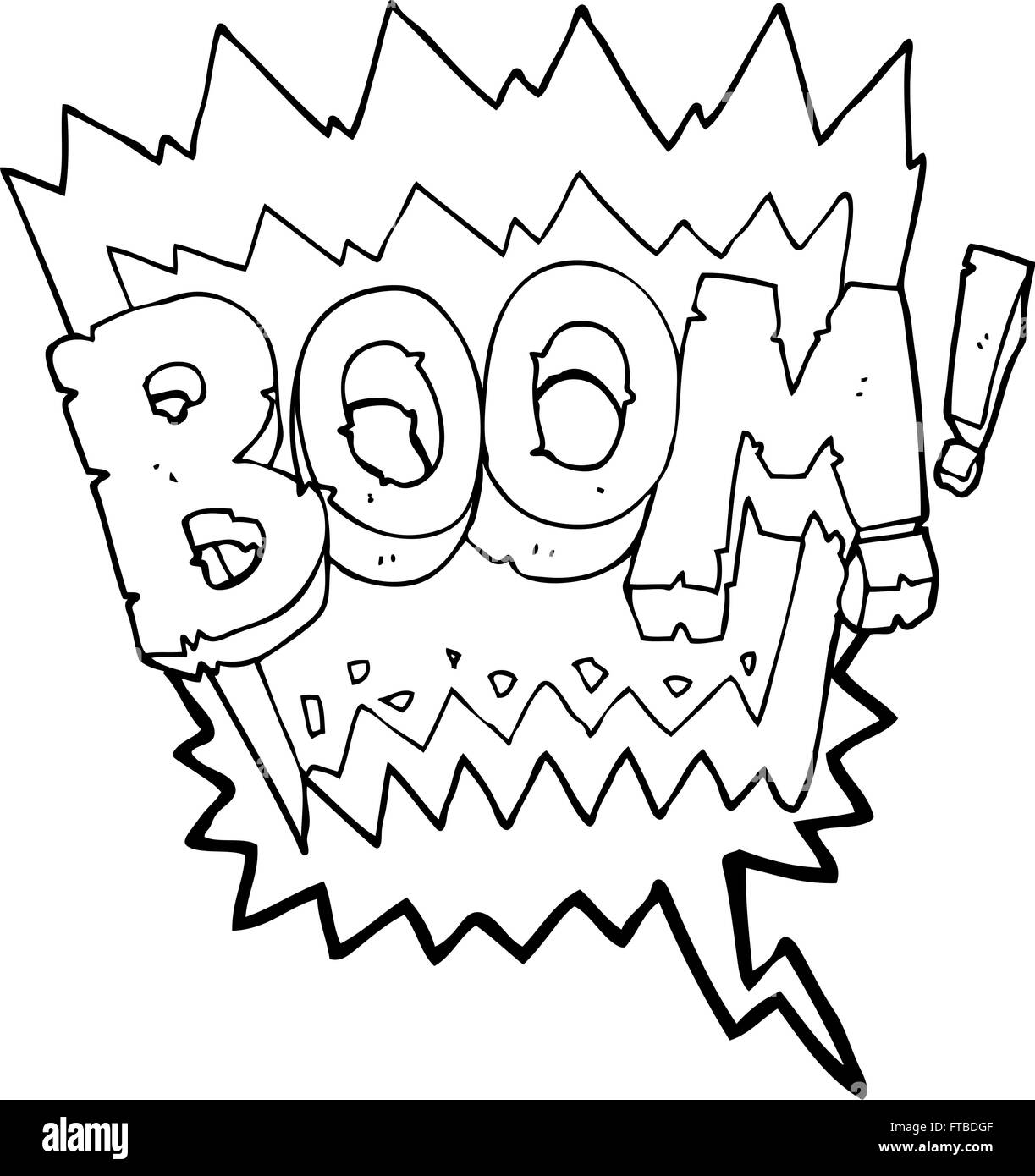 freehand drawn speech bubble cartoon boom symbol Stock Vector Image ...