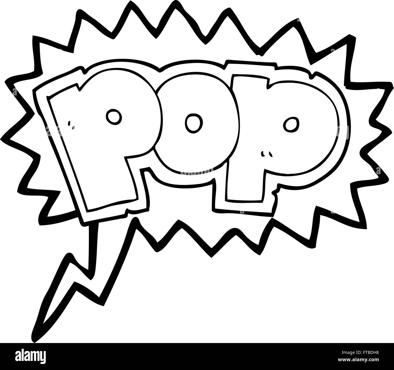 freehand drawn speech bubble cartoon POP symbol Stock Vector Image ...