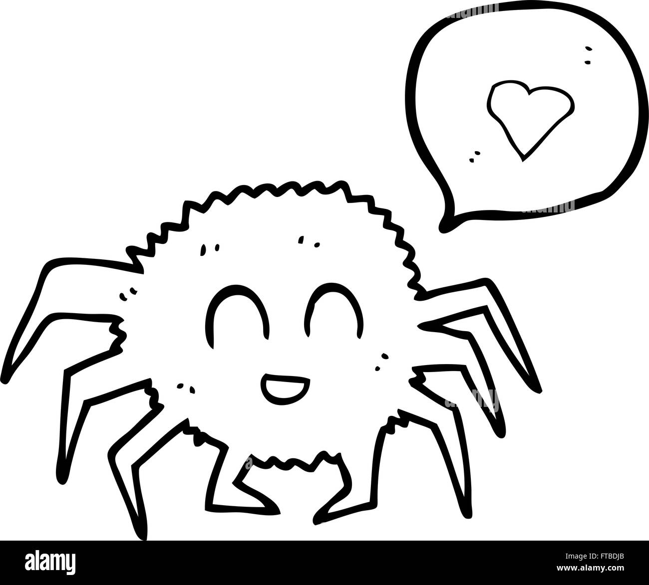 freehand drawn speech bubble cartoon spider Stock Vector Image & Art ...