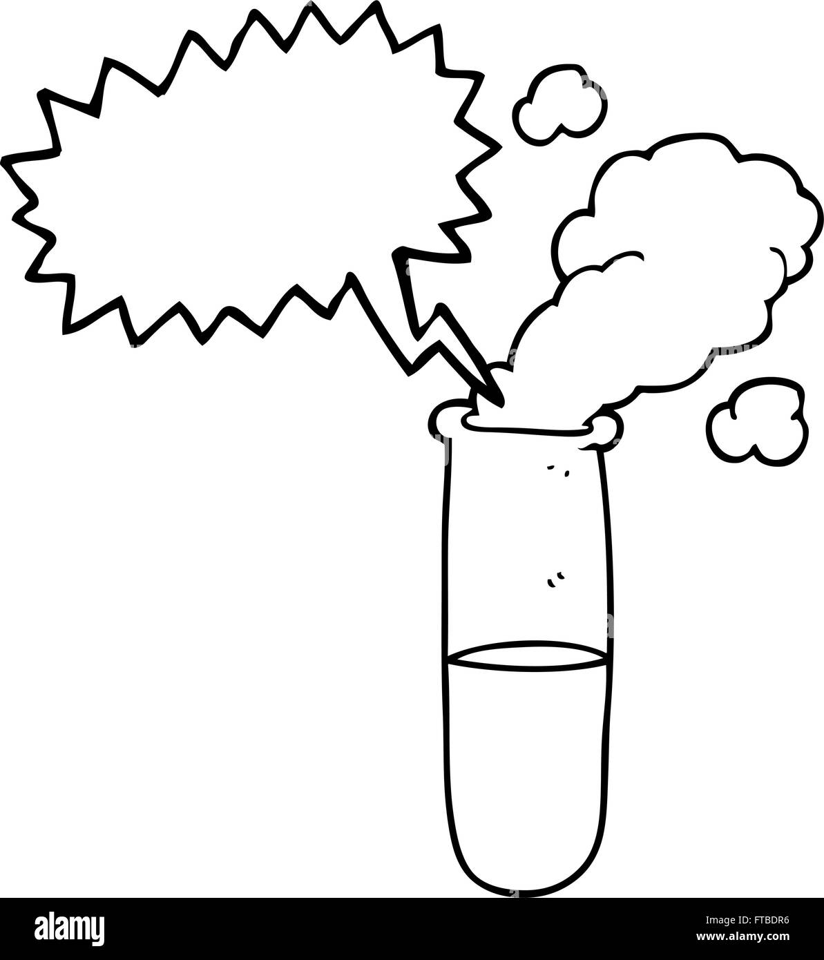 freehand drawn speech bubble cartoon science test tube Stock Vector ...